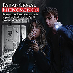 PARANORMIC Spirit Box Ghost Hunting Equipment — Handheld EVP Ghost Hunting Equipment Kit with 32 GB Micro SD & Integrated Flashlight — Paranormal Equipment Ghost Box for Scanning & Recording Spirits