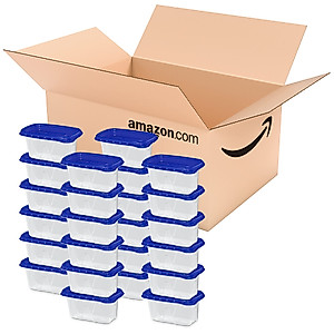 Ziploc Food Storage Meal Prep Containers Reusable for Kitchen Organization, Smart Snap Technology, Dishwasher Safe, Mini Rectangle, 24 Count