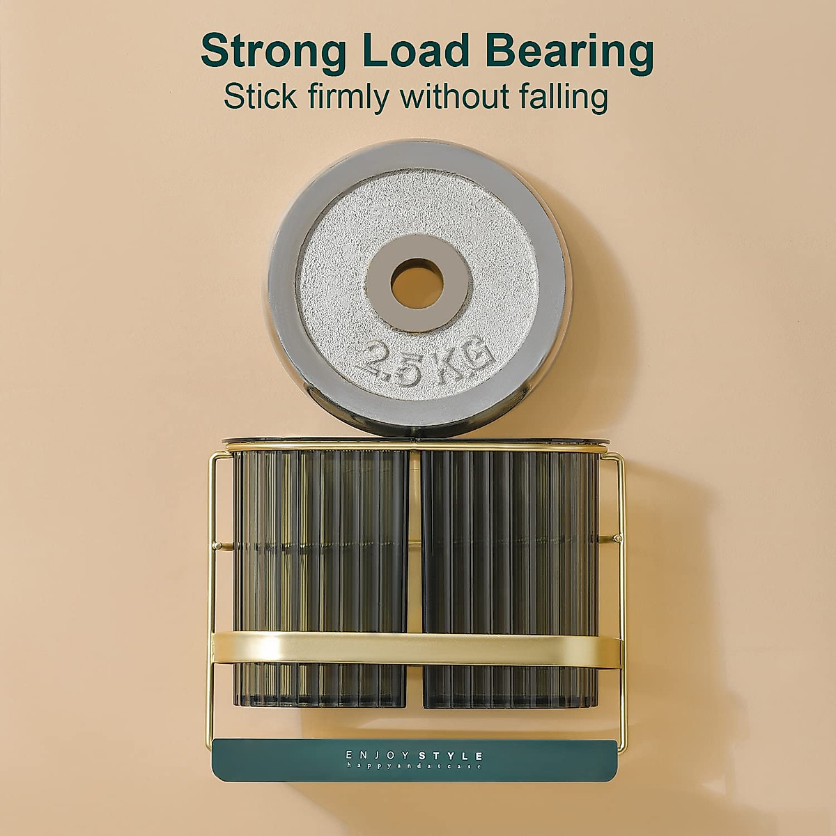 HAFUU Wall Mount Chopstick Holder with Drain Tray, Utensil Holder Silverware Drying Rack for Countertop Sink Flatware Caddy, Hanging Utensil Holder for Chopsticks Straws Forks Spoons Knives