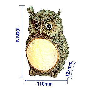 Solar Owl Lamp Solar LED Outdoors Solar Light Waterproof Garden Light Home Outdoor Yard Garden Solar LED Light