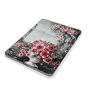 Big Ben London Roses case Compatible with iPad Mini Air Pro 7.9 8.3 9.7 10.2 10.9 11 12.9 inch Pattern Cover New 2022 2021 Trifold Stand 3 4 5 6 7 8 9 Generation 190 (11" Pro 1/2/3 gen)