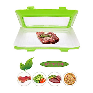 Food Plastic Preservation Tray,Stackable Food Tray Reusable Creative Food Preservation Tray for Food Preservation 2 Pack