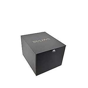 Bulova Men's Marine Star 'Series B' Stainless Steel 3-Hand Calendar Quartz Watch, Black Dial Style: 98B203