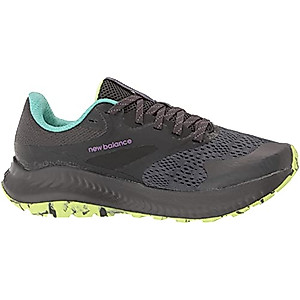 New Balance Women's DynaSoft Nitrel V5 Trail Running Shoe, Magnet/Cyber Jade/Electric Purple, 9.5