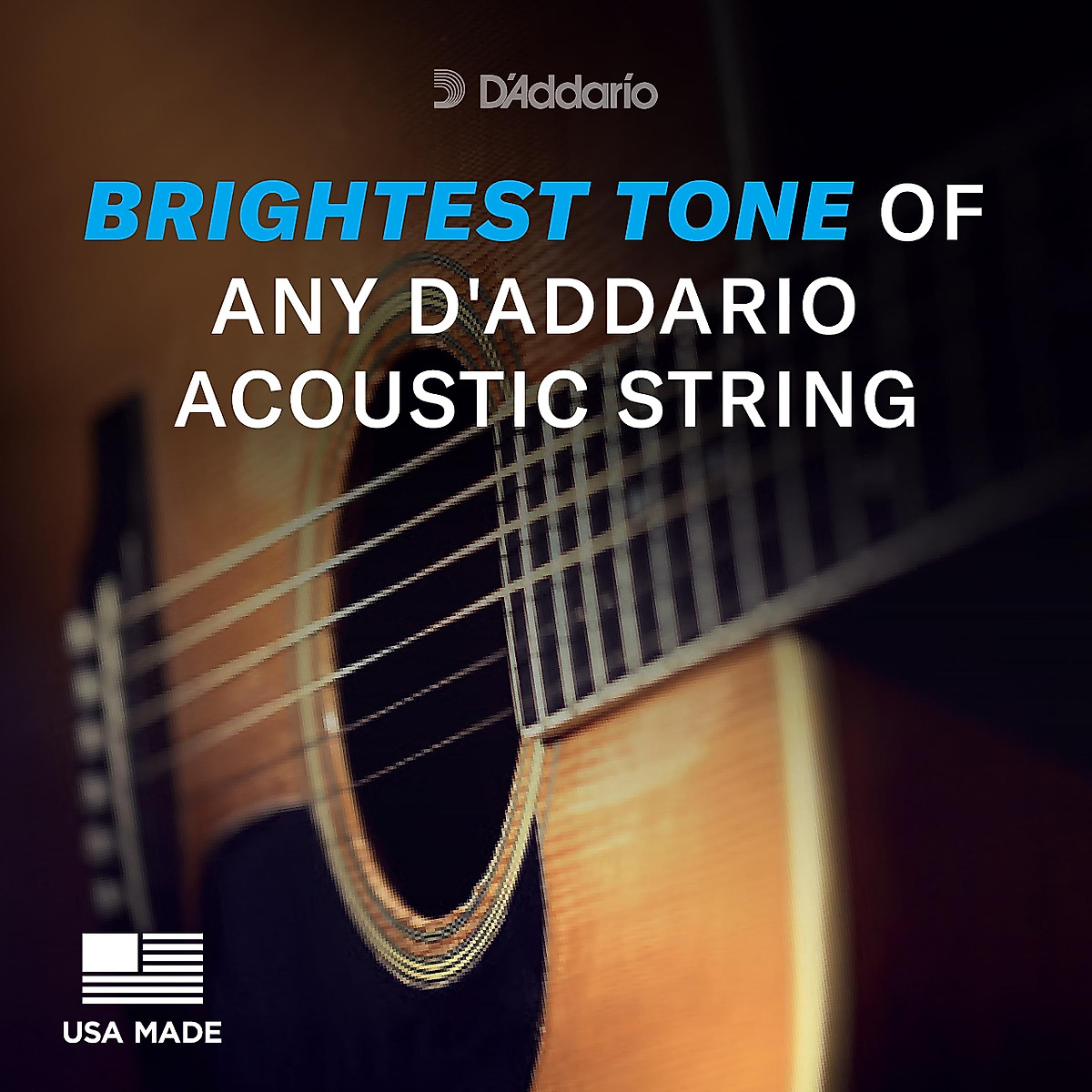 D'Addario Guitar Strings - Acoustic Guitar Strings - 80/20 Bronze - For 6 String Guitar - Deep, Bright, Projecting Tone - EJ13 - Custom Light, 11-52(Pack of 1)