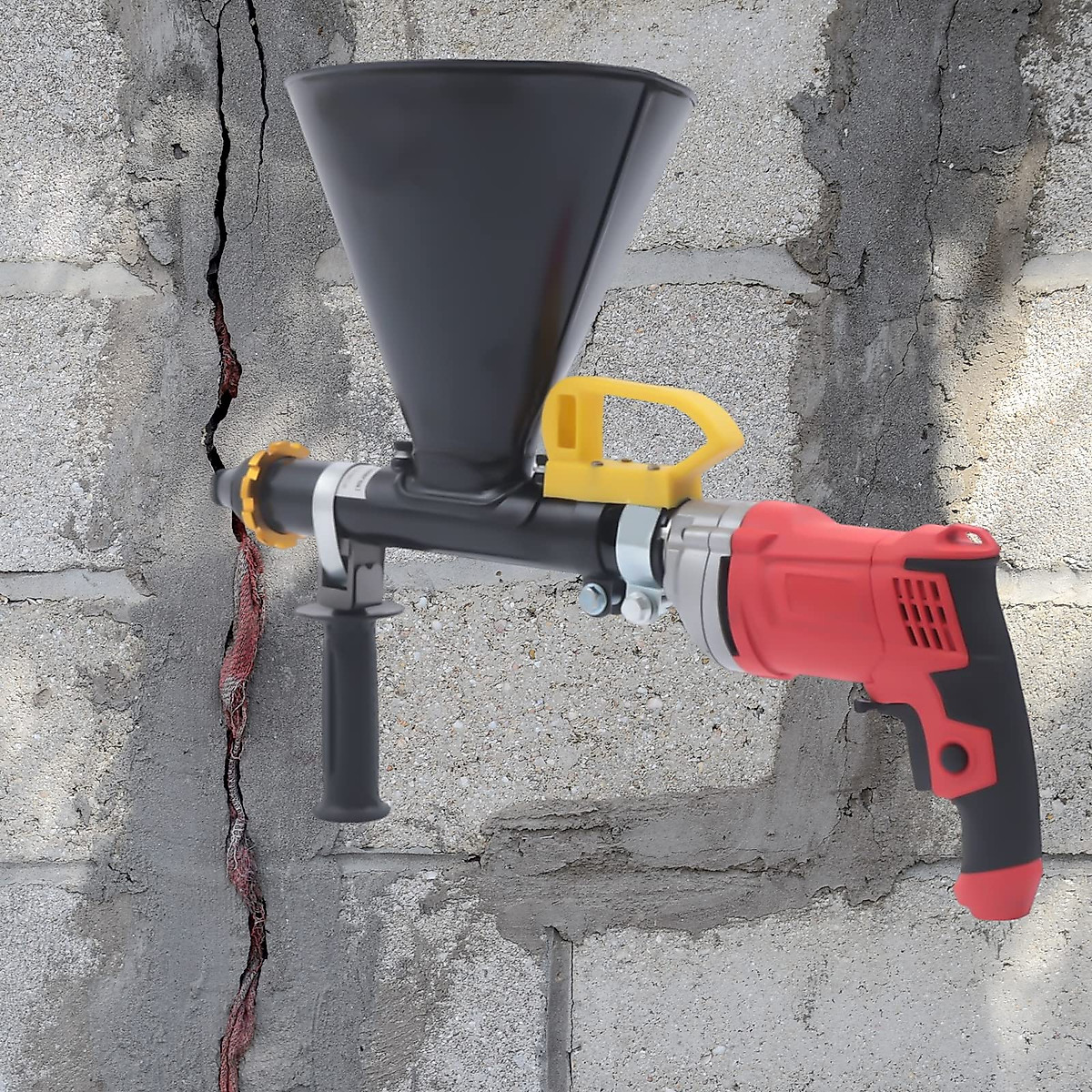 Mortar Grout Electric Gun 700W Electric Mortar Grout Tuck Pointing Gun Sprayer Stone Cement Caulking Pointing Brick Tile Grouting Mortar Applicator 110V