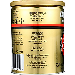 Lavazza Qualita Oro Ground Coffee, 8.8 Ounce (Pack of 1) - Packaging May Vary