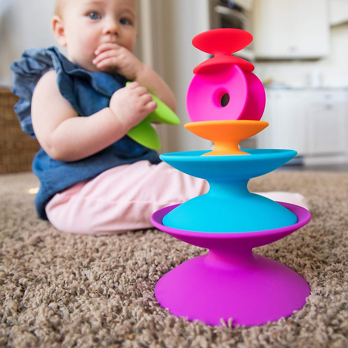 Fat Brain Toys Spoolz Stacking Toy