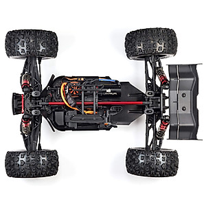 ARRMA RC Truck 1/8 KRATON 6S V5 4WD BLX Speed Monster RC Truck with Spektrum Firma RTR (Transmitter and Receiver Included, Batteries and Charger Required), Red, ARA8608V5T1