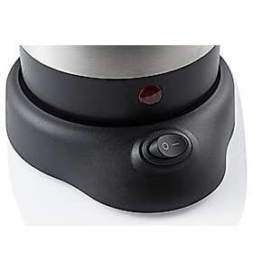 ARZUM Cezve Electric Turkish Coffee Maker, Stainless Steel, Boil-Dry Protection, Lid for Extra Protection, Cordless Use, 1 to 4 cups, 120V, 3-pin US-plug, 800W