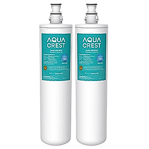 AQUA CREST 3US-PF01 Under Sink Water Filter, NSF/ANSI 42 Certified Replacement for Advanced Filtrete 3US-PF01, 3US-MAX-F01H, Delta RP78702, Manitowoc K-00337, K-00338 Water Filter, 2 Pack, No.AQU-WF00
