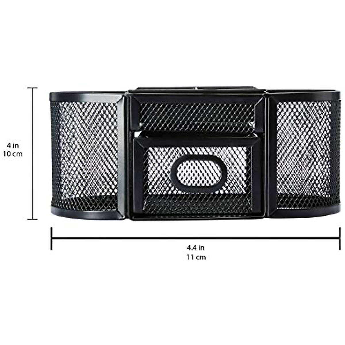 Amazon Basics Mesh Desk Organizer, Black