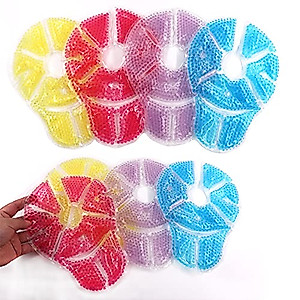 Breast Therapy Ice Packs, Hot and Cold Breast Pads, Breastfeeding Essentials Large Gel Bead Packs for Moms, 2 Pack (Large Breast Ice Pack (Purple))