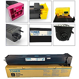 JDMOFFICE TN711 TN712 Toner Cartridge for Konica Minolta TN711K TN712K Toner for Bizhub C754 C654 754E 654E Black Toner Page Yeld 40000 (1 Pack), TN711 for C754 C654