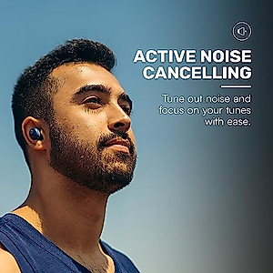 Raycon Fitness Bluetooth True Wireless Earbuds with Built in Mic 56 Hours of Battery, IPX7 Waterproof, Active Noise Cancellation, Awareness Mode, and Bluetooth 5.3 (Black)