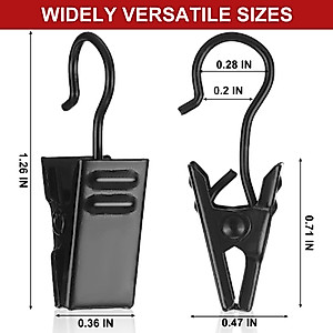 Gisafai Christmas Asphalt Shingles Roof Light Clips Mini Light Clips for Gutters Hooks for Hanging Christmas Outdoor Decoration, Electroplated Iron(Black,50 Pcs)