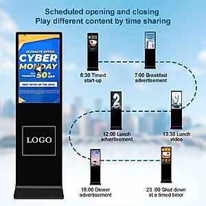 ZPNUZDU 32 in Digital Signage Capacitive Touch Digital Signage Displays,with WiFi USB/APP Software Input Digital Signage Kiosk, Android 11 (4+32g) Digital Signage Player