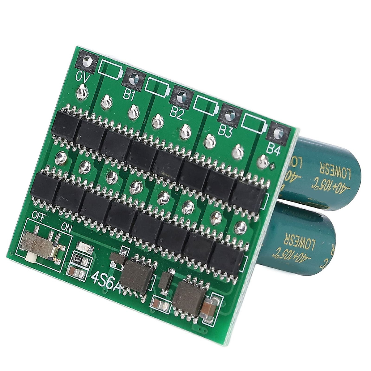 Hilitand Battery Active Balancer Board 4 Series 6A Capacitive Active Equalization Board Energy Transfer Board