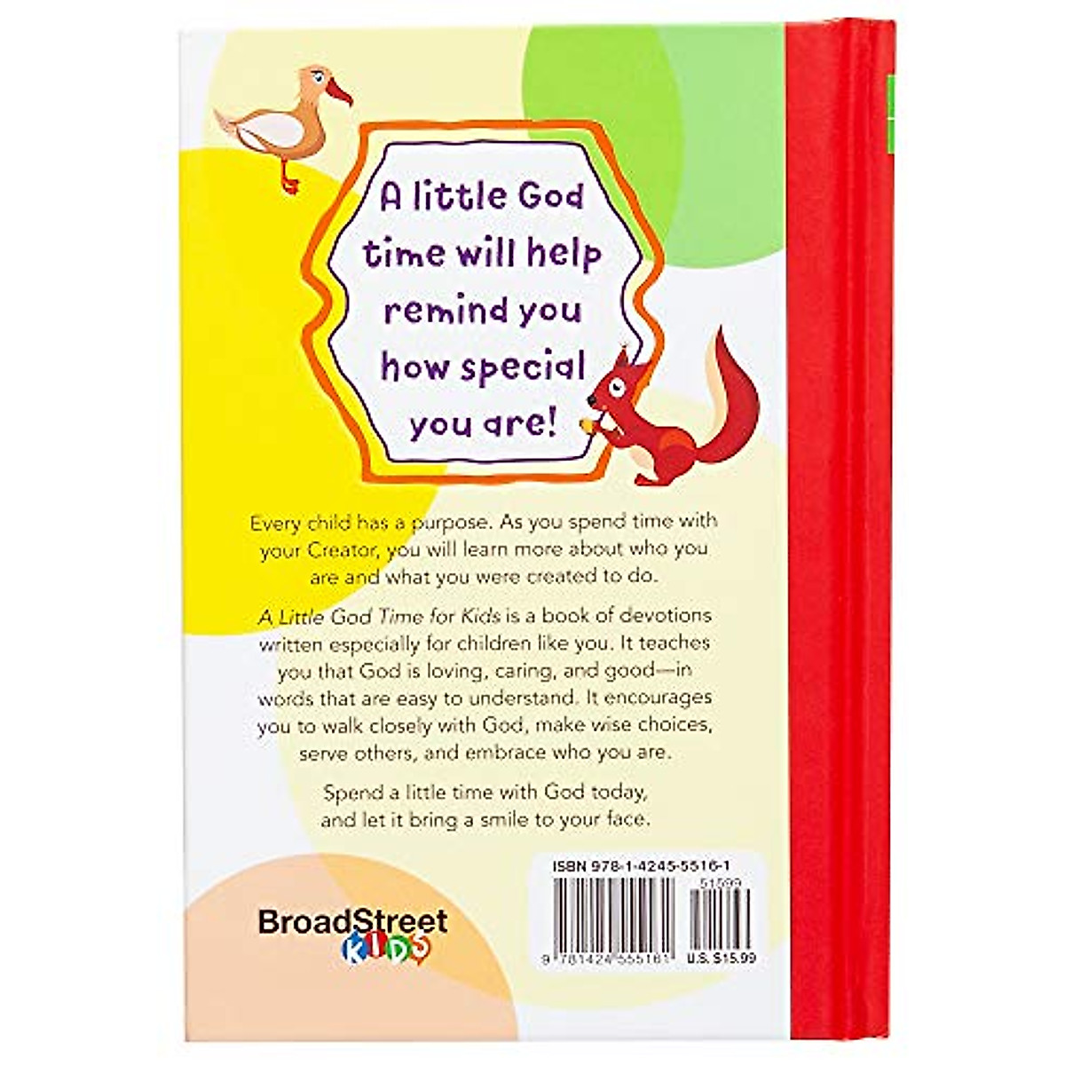 A Little God Time for Kids: 365 Daily Devotions (Hardcover)– Motivational Devotionals for Kids Ages 4-7, Perfect Gift for Children, Birthdays, Communion, and More