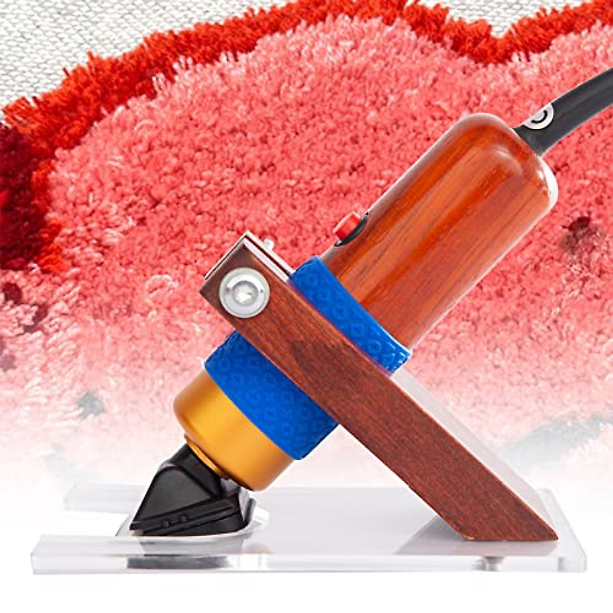 Carpet Trimmer Guide Rug Tufting Carver Holder for Carpet Trimmer, Carpet Trimmer Shearing Guide Tool to Keep Your Rug Surface Uniform, Excluding Carpet Trimmer