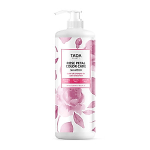 TADA BEAUTY Shampoo | Shampoo for Color Treated Hair and Sensitive Scalp | 1000ml (Rose - Color Care, 1PK (33.81 fl oz/ea))
