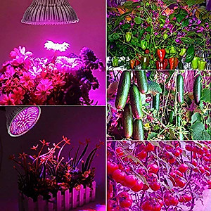 100W Led Grow Light Bulb Full Spectrum,Plant Light Bulb with 150 LEDs for Indoor Plants,E26/E27 Socket,Grow Lamp for Hydroponic Indoor Garden Greenhouse Succulent Veg Flower