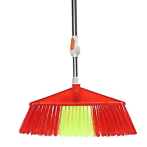 Luxshiny Plastic Broom Broomstick House Broom Hand Broom Air Broom Pet Broom for Carpet Broom and Dust Pan Outside Broom Kitchen Broom Pet Hair Removal Tool Push Broom Outdoor Nylon