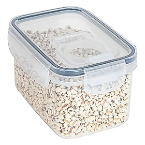 5 Kind of Size Single Plastic Clear Storage Jars Vacuum Fresh Storage Kitchen Airtight Jars with Lids Proof Crispers