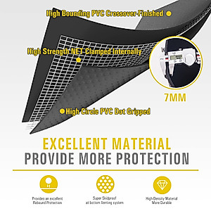 Gxmmat Extra Large Exercise Mat 6'x8'x7mm, Thick Workout Mats for Home Gym Flooring, High Density Non-Slip Durable Cardio Mat, Shoe Friendly, Great for Plyo, MMA, Jump Rope, Stretch, Fitness (BOA)