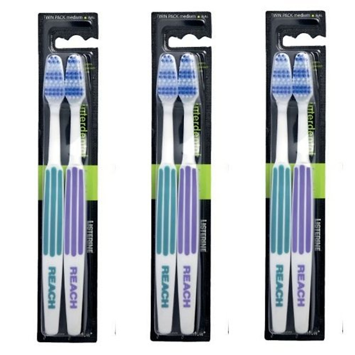 Reach Toothbrush Interdental MEDIUM TWINPACK - 3 twin pack by Reach