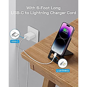 juusmart iPhone Fast Charger Cable, 2-Pack【MFi Certified】 iPhone Charger Fast Charging 6ft Cable for iPhone 14/13/13 Pro /12/12Pro/Max/11/11Pro/XS/Max/XR/X/8/8Plus