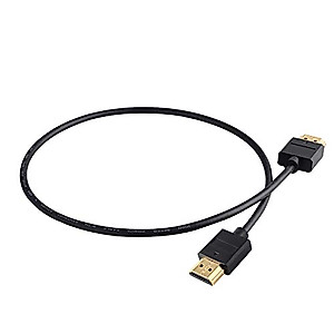 Pasow 4K HDMI Cable Ultra Thin Male to Male 36AWG High Speed Slim Cable (1.5FT/0.5M)