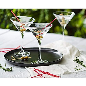 5 Inch Coffee & Cocktail Stirrers/Straws [1000 Count] Disposable Plastic Sip Stir Sticks – Red