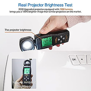 CXDTBH Full 1080P Projector LED Native 1920 x 1080P 3D Home Theater Smart Phone Beamer ( Size : Android Version )