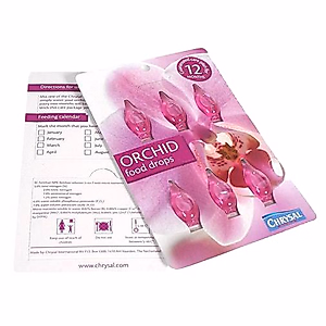 Chrysal Orchid Food Drops — Orchid Care — One Pack for a Year Supply — Concentrated Flower Food for All Species of Orchids — Ideal Florist Supplies — Outdoor and Indoor Plant Food