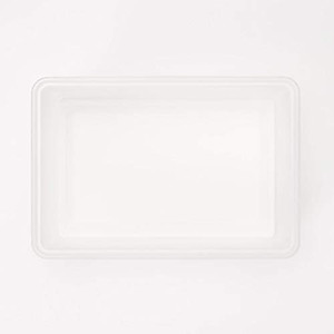 無印良品 MUJI 82219418 Polypropylene Storage Box, Medium, Width 14.6 x Depth 9.8 x Height 6.3 inches (37 x 25 x 16 cm), Translucent
