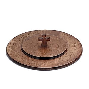 Robert Smith Handcrafted Maple Wood Communion Tray Lid, 13 1/4 Inch
