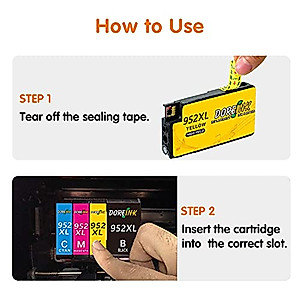 DOREINK Compatible 952XL Cyan Ink Cartridge Replacements for HP 952 XL for Use with OfficeJet Pro 8710 8720 7740 8740 7720 8715 8702 Printer (2 Cyan)