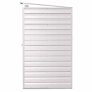 Arrow Shed Select 8' x 4' Outdoor Lockable Steel Storage Shed Building, Flute Grey