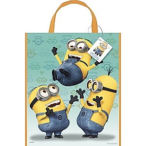 Despicable Me Plastic Tote Bag - 13" x 11", 1 Pc
