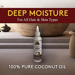 OKAY 100% COCONUT OIL for HAIR and SKIN 4oz / 118ml