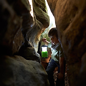 HABA Terra Kids Camping Lantern with Sturdy Handles for Carrying & Hanging and Handy Storage Compartment