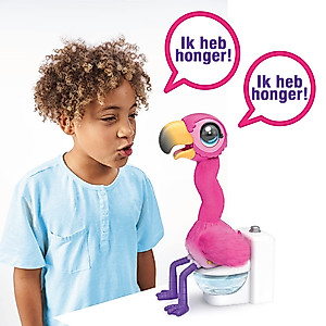 Little Live Pets Gotta Go Flamingo | Interactive Plush Toy That Eats, Sings, Wiggles, Poops and Talks (Batteries Included) | Reusable Food. Ages 4+, Multicolor (26222)