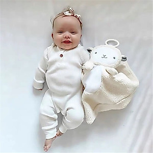 Eghunooy Baby Boy Girl Solid Color One Piece Romper Jumpsuit Outfits Clothes (Newborn) White