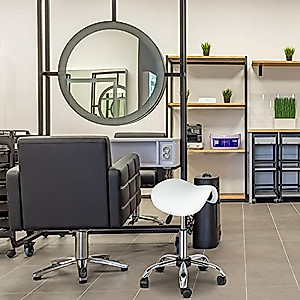 Salon Stool, Rolling Stools With Wheels, Swivel Tattoo Stool Chair, Adjustment Massage Spa Drafting Salon Work Office Hydraulic Saddle Stools With Foot Rest, Lash Tech Chair,For Barbershop Office (13)