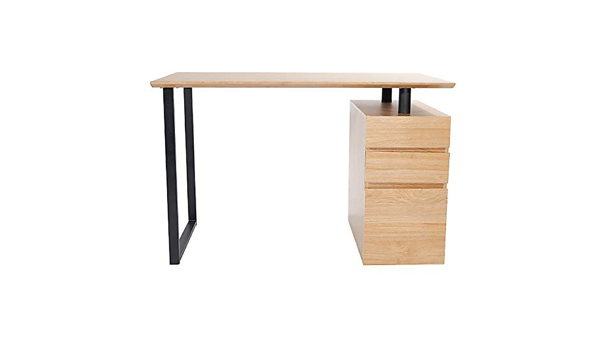 Techni Mobili Pine Computer Desk with Storage Solutions