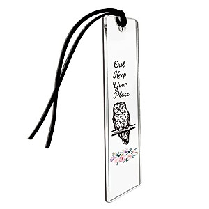 Thank You Gifts - Owl Keep Your Place Inspirational Bookmark Gifts, Friendship, Women Friends Coworkers Girls Lovers Daughter Gifts New Job Gifts for Her - Inspirational Bookmark
