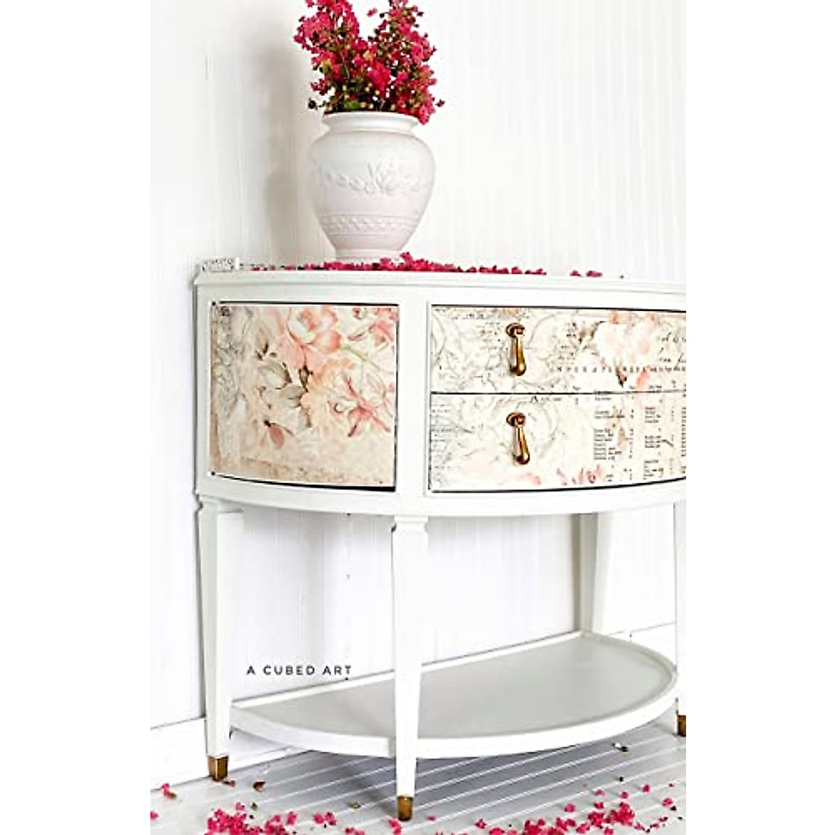 Prima Re-Design Decoupage Decor Tissue Paper 19"x30" 2/Pkg-Floral Parchment Redesign Décor'S Day Decorations,Easter Day,Decorations,Saint Patrick'S Day Gift St Patricks Day Decorations