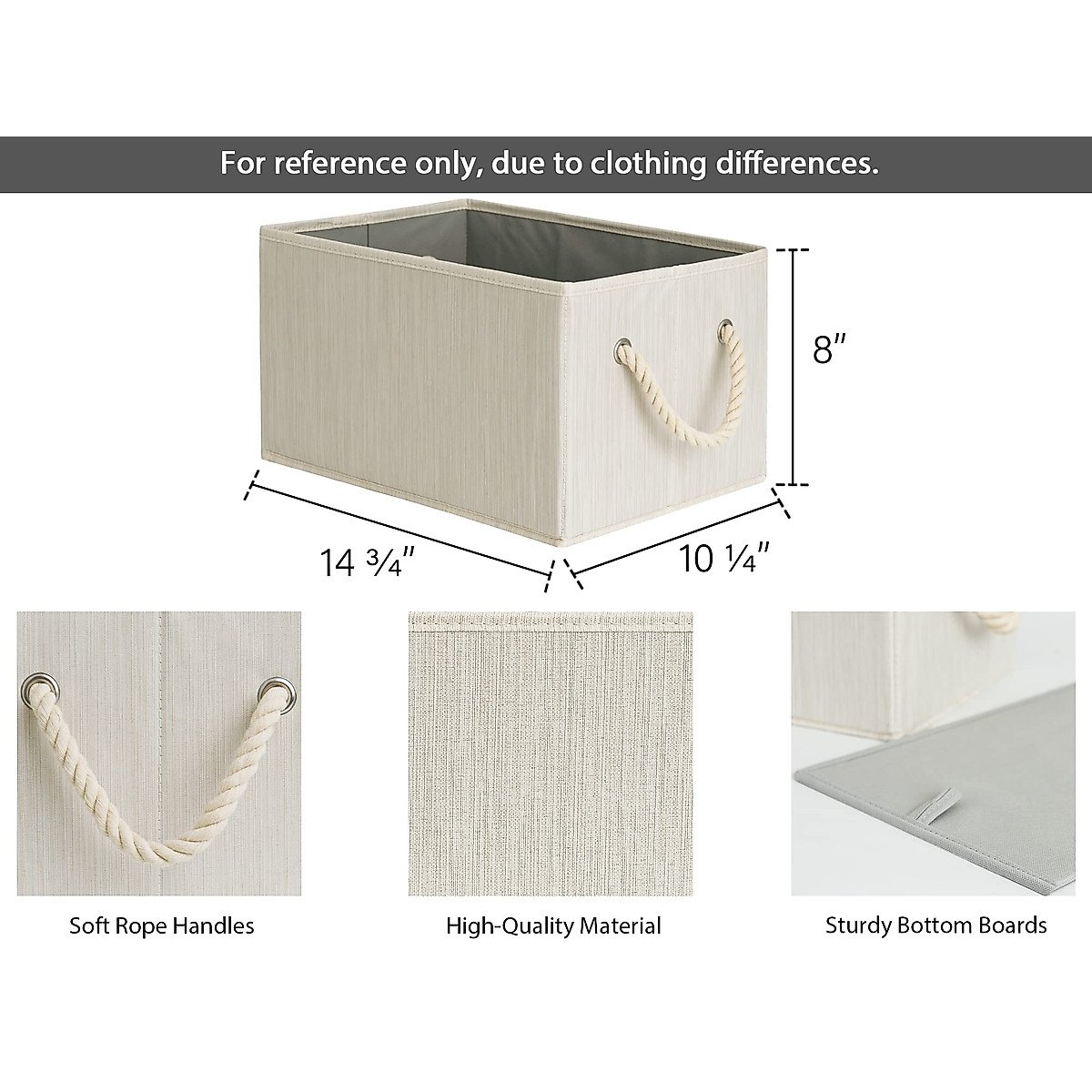StorageWorks Storage Bins for Closet and Large Foldable Storage Baskets