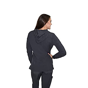 Green Town Women's Pullover Hoodie GT Performance Medical Uniform Scrub Jacket-Pewter-X-Large